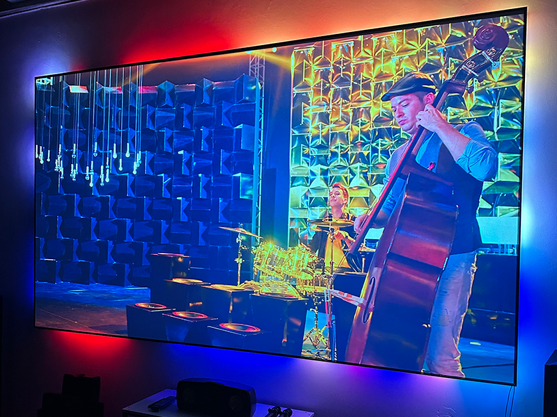 1.5cm Smart LED Strip Borderless Picture Frame Projection Screen | ZSM